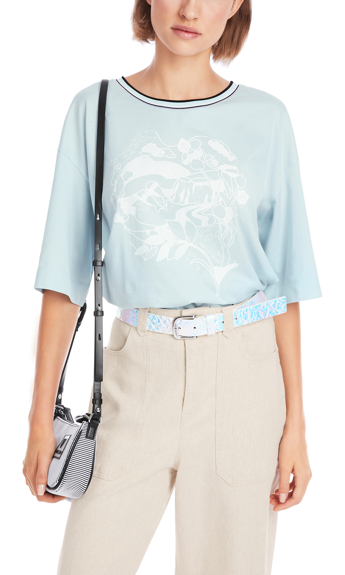 Футболка с принтом Marc Cain на официальном сайте Марк Кейн | MCBuy.ru